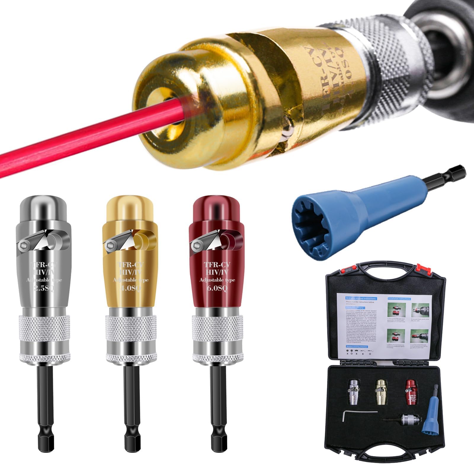Wire Stripper for Drill, 2024 US Version Wire Stripper and Twister Tool ...