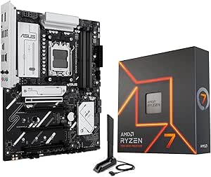 Amazon.com: MICRO CENTER AMD Ryzen 7 7700X CPU Processor Bundle with ASUS B650E MAX Gaming WiFi ...