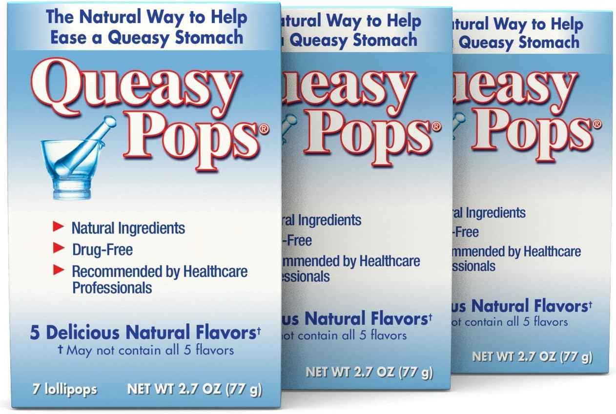 Amazon.com: Queasy Pops | Nausea (Chemo, Motion Sickness etc.) | Drug ...