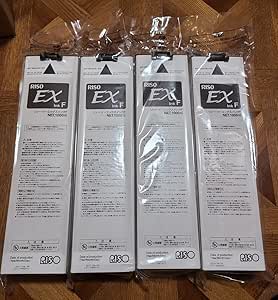 Amazon.co.jp: リソー イーエックスインクF 1000ml ブラック イエロー シアン EXインクF オルフィス 理想科学工業 RISO : パソコン・周辺機器