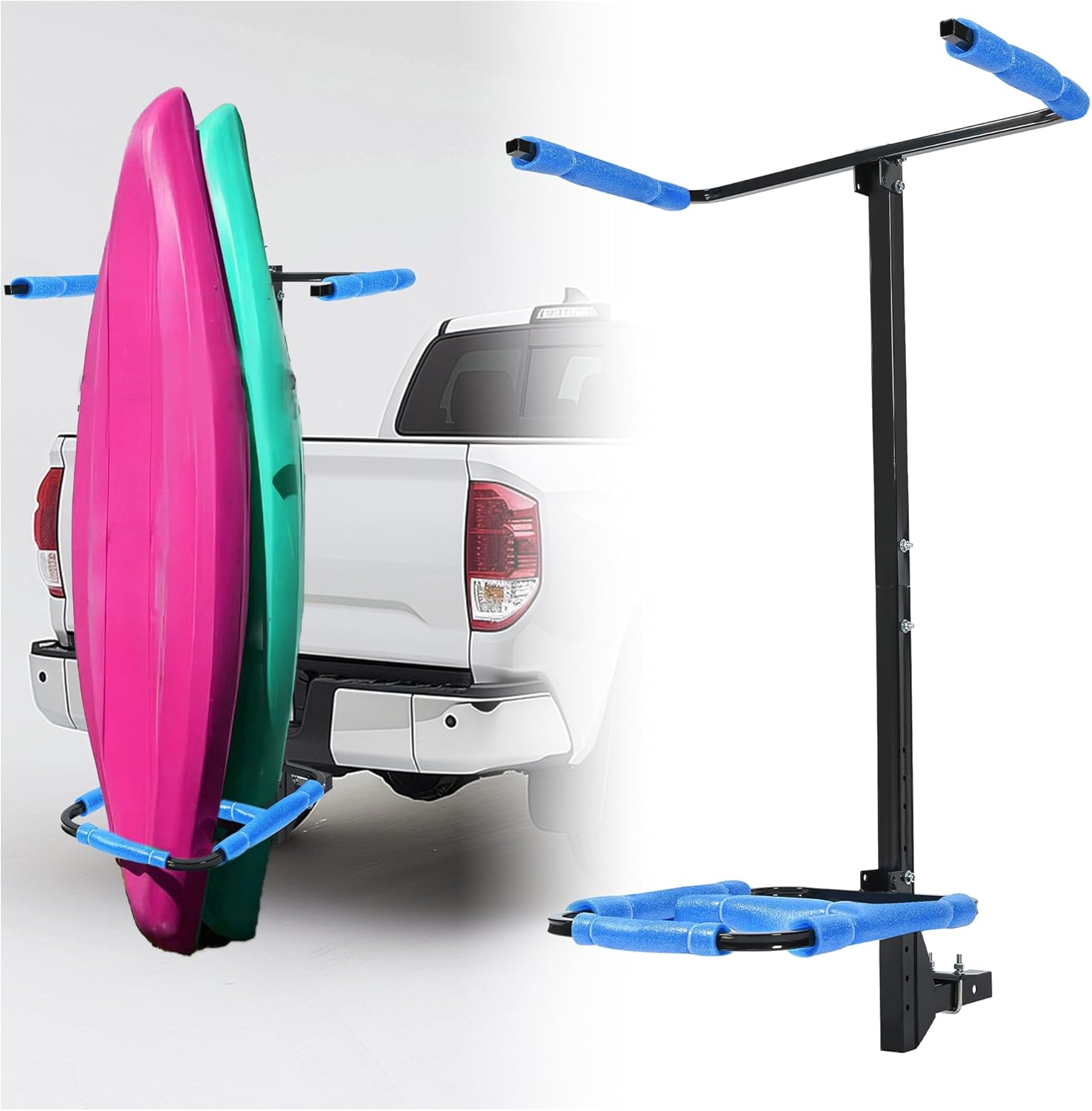 Amazon.com: ECOTRIC RV Hitch Mount Kayak Rack Fits up to 12'' Kayaks ...
