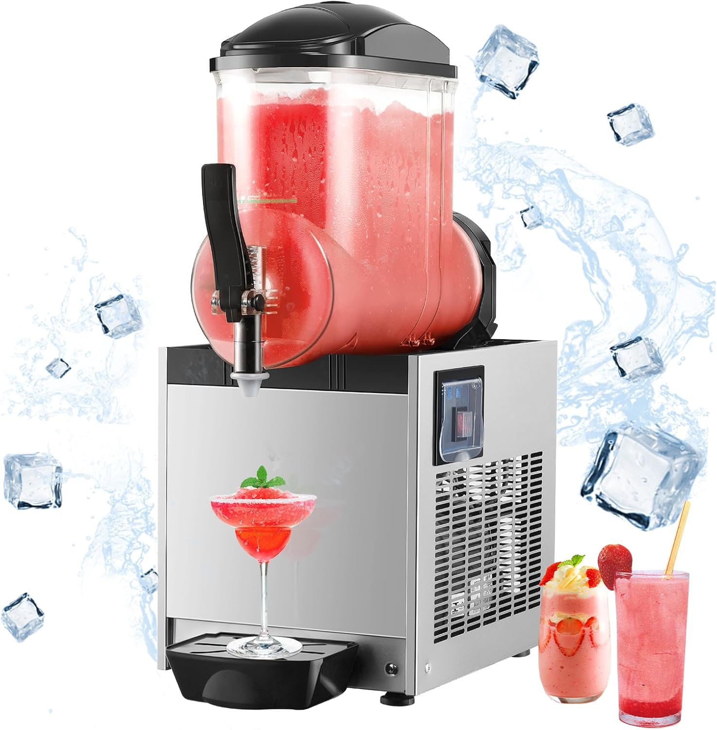 Amazon.com: Commercial Slushy Machine 3.2gal (12L) Frozen Drink ...
