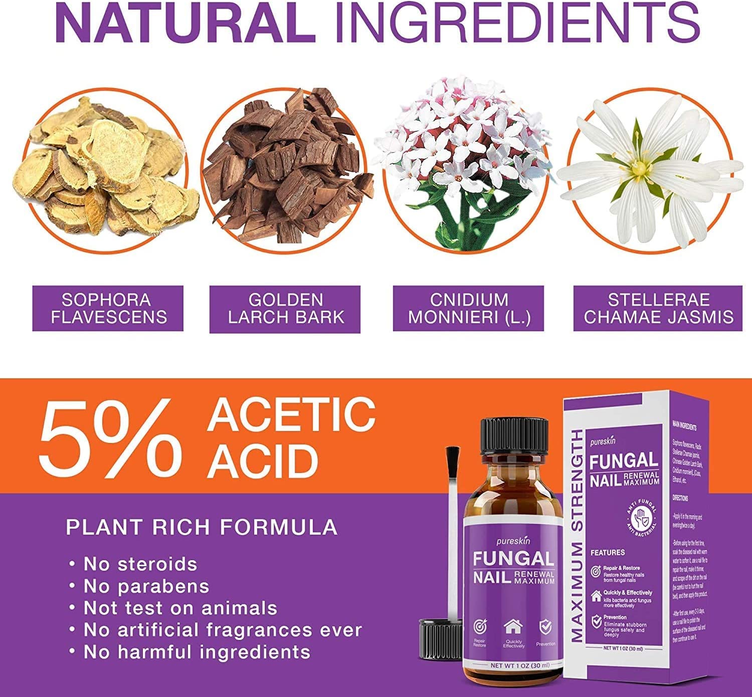 Buy pureskin Fungal Nail Renewal - Maximum Strength Nail Fungus ...