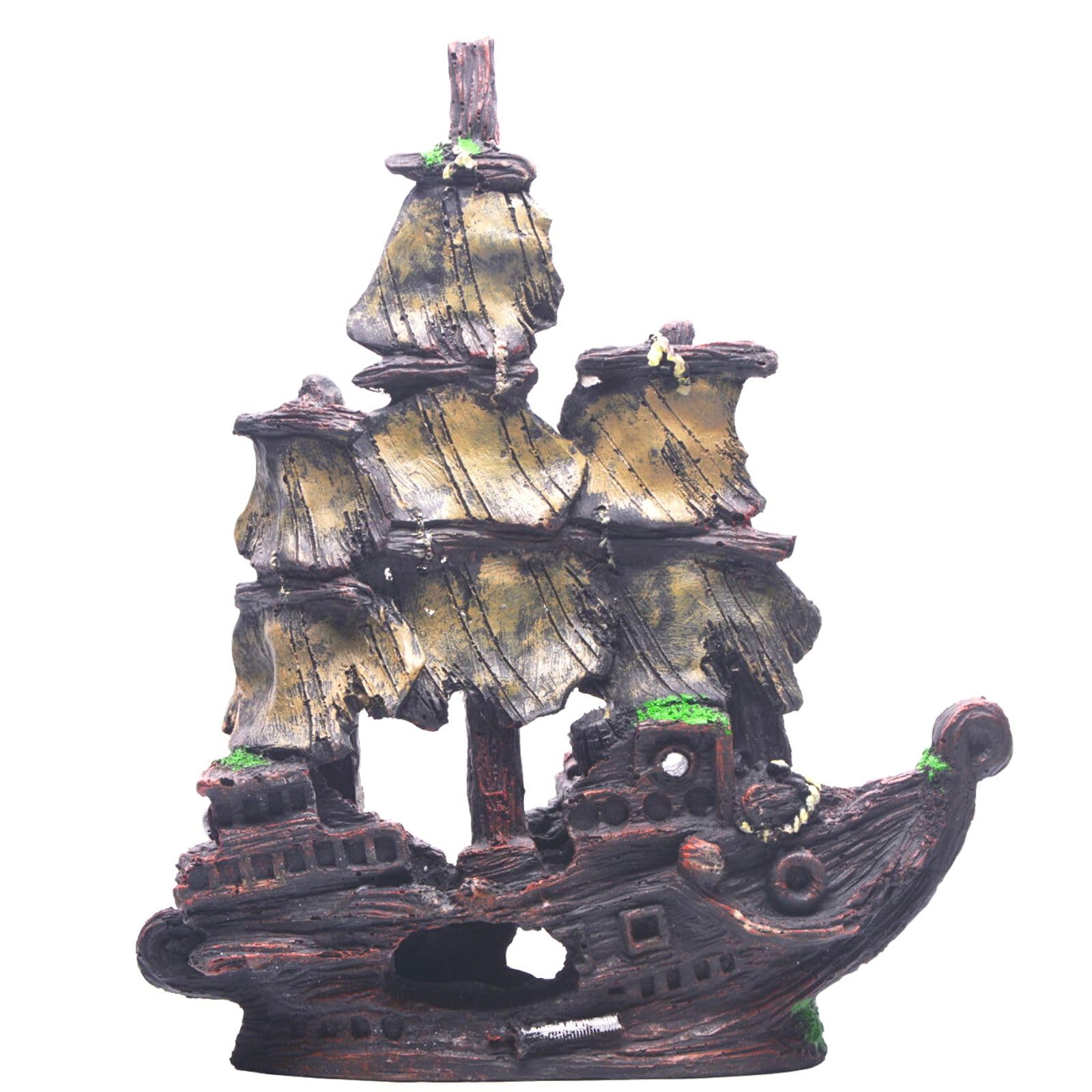 Amazon.com: Saim Large Shipwreck Aquarium Decorations,High and Larger ...