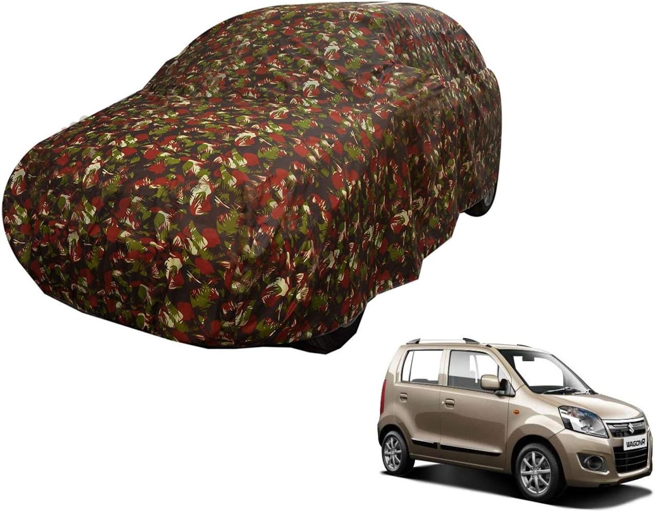 ARNV Branded Car Body Cover for WagonR Built Fabric, Comes with Pocket ...