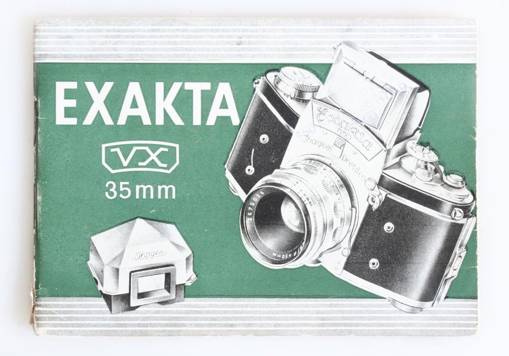 Amazon.com : EXAKTA VX 35MM CAMERA INSTRUCTIONS MANUAL : Electronics