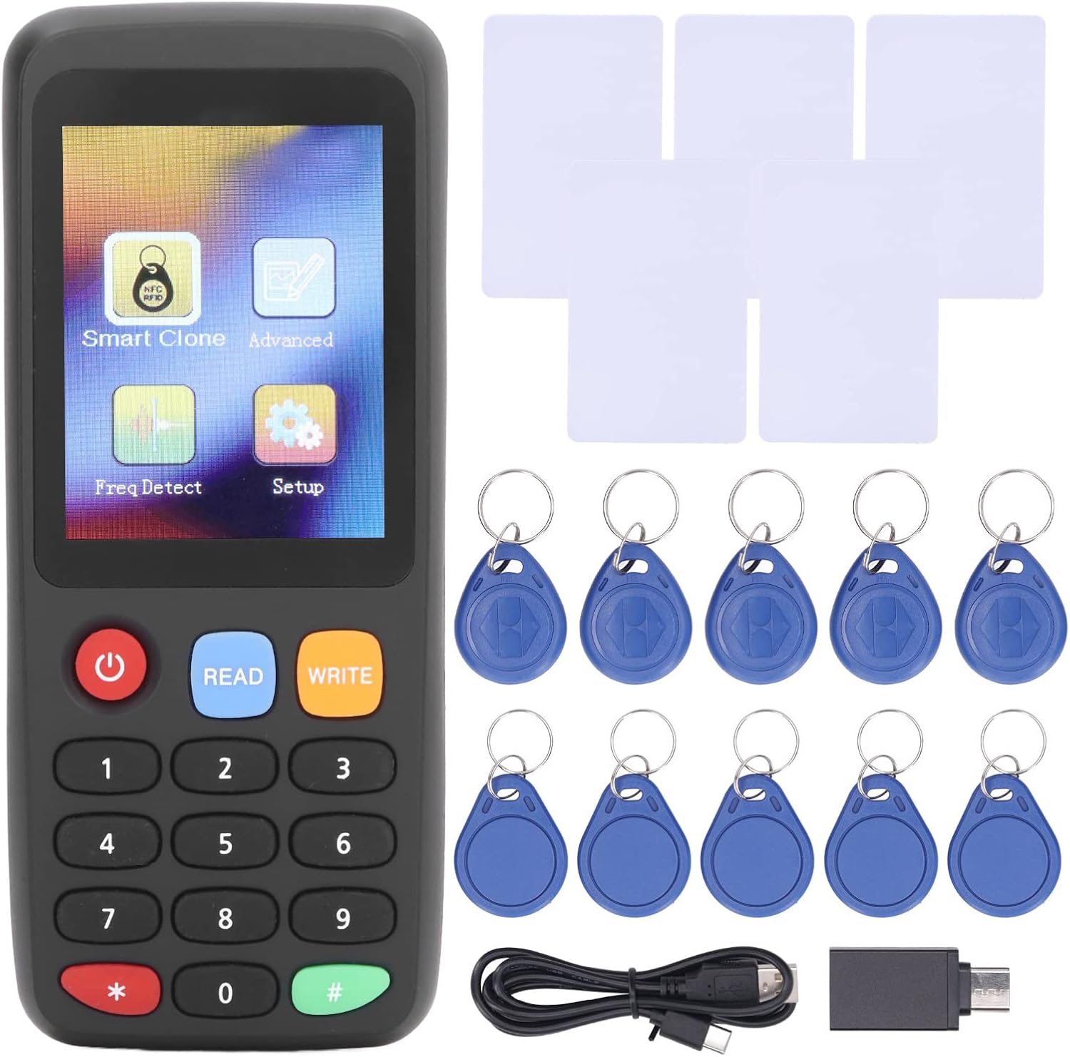 Amazon.com: NFC RFID Card Copier Reader Writer, RFID Reader Writer Duplicator Smart Card ...