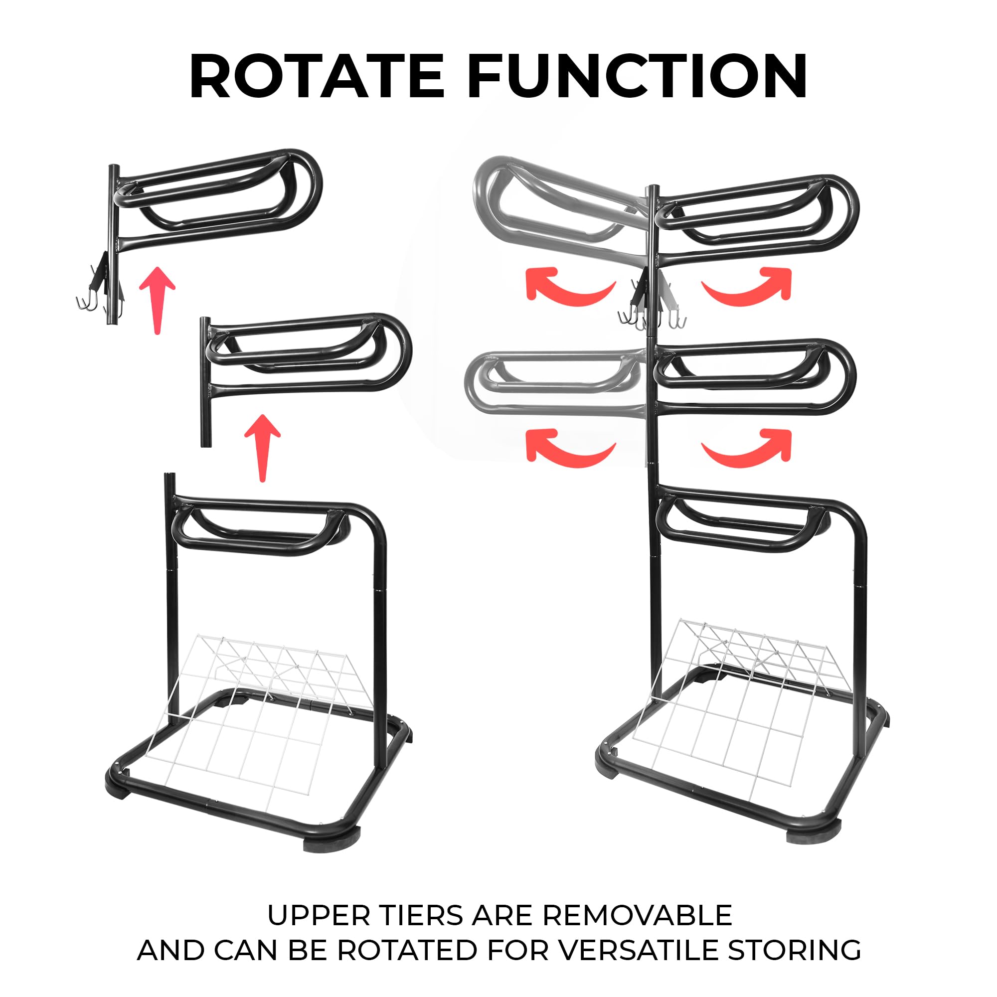 Snapklik.com : HOMESTEAD 3-Tier Saddle Rack - Horse Saddle Stand ...