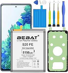 BEBAT Replacement Battery for Samsung Galaxy S20 FE 5G,5150mAh High ...