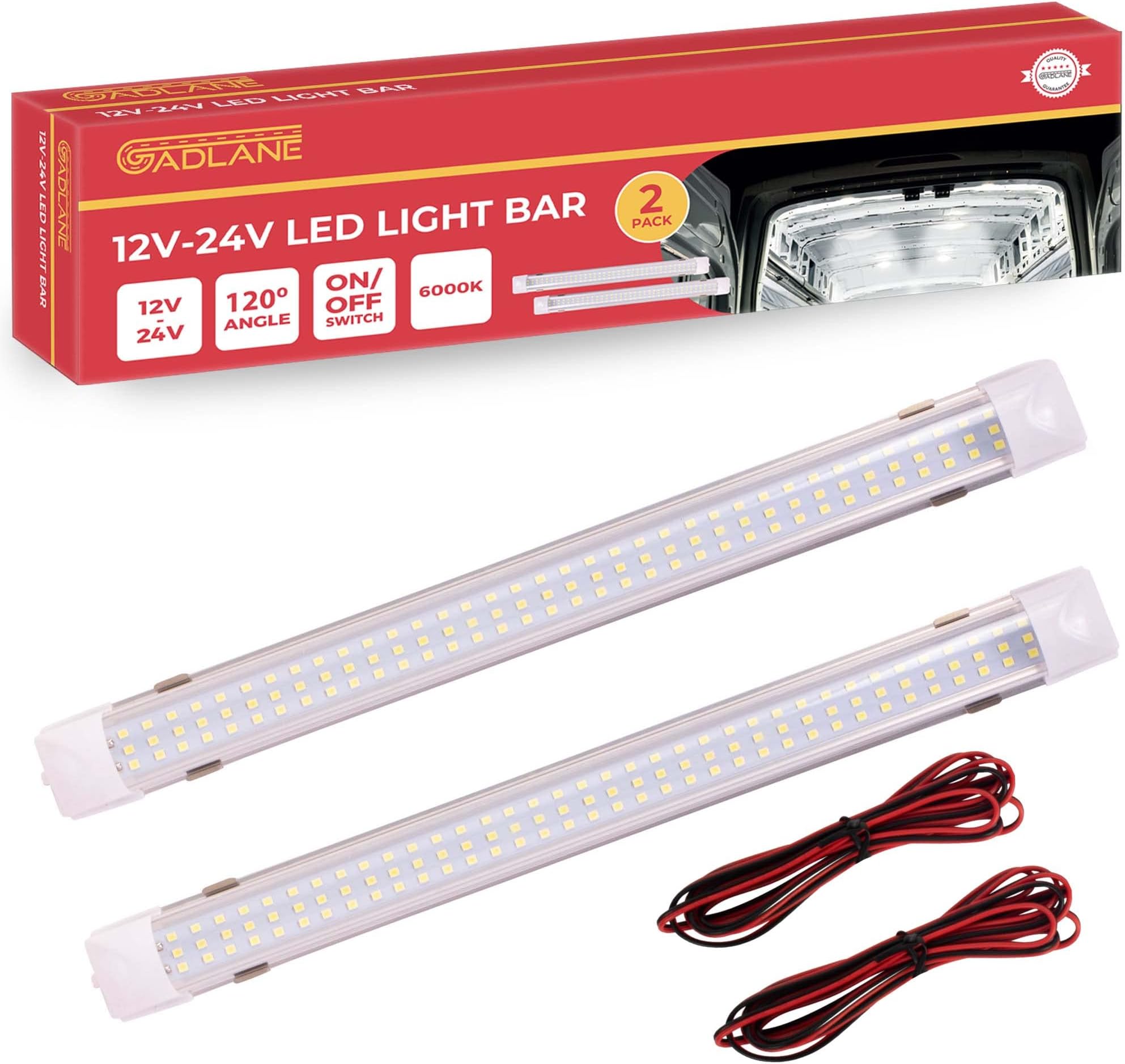 GADLANE 12V LED Lights for Car - Ultra-Bright 12V LED Strip Light Bar ...