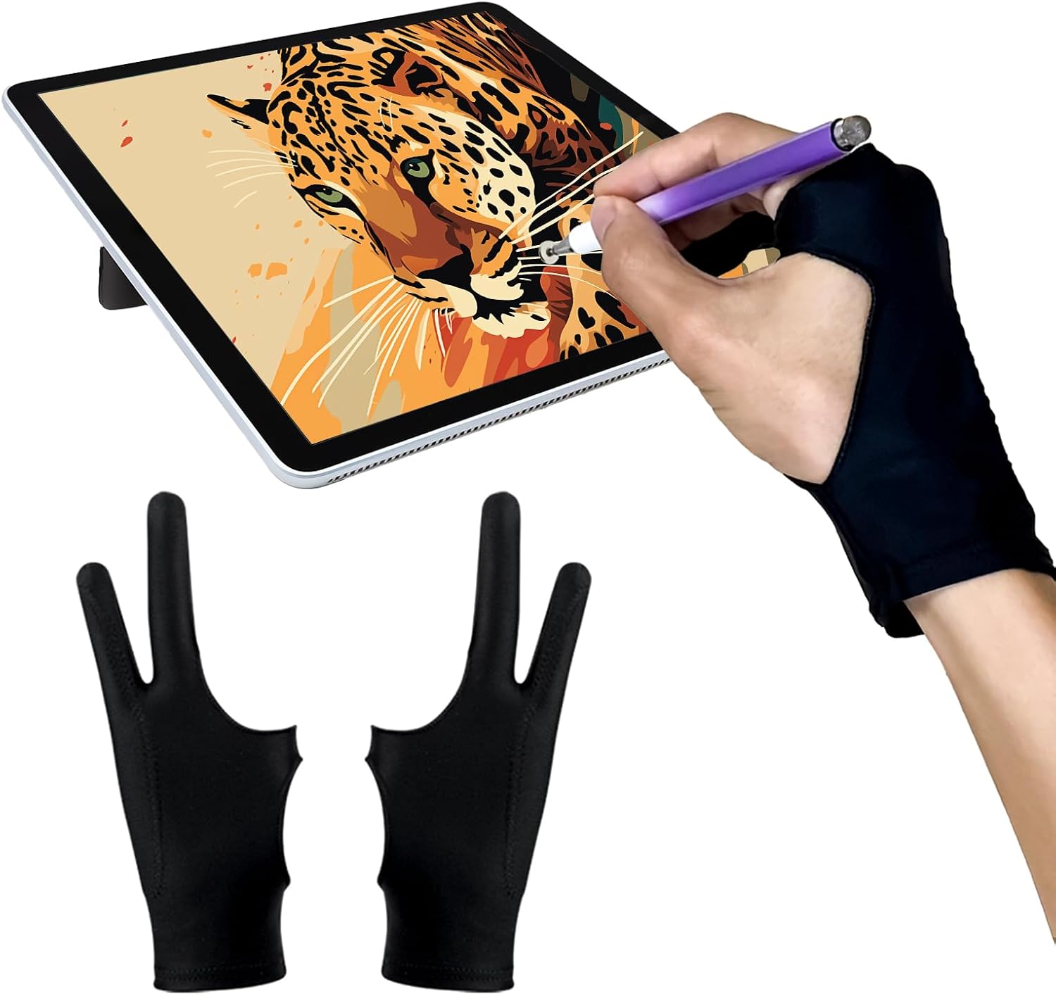 Amazon.com: AmberVec Drawing Glove Right Left Hand, Palm Rejection ...