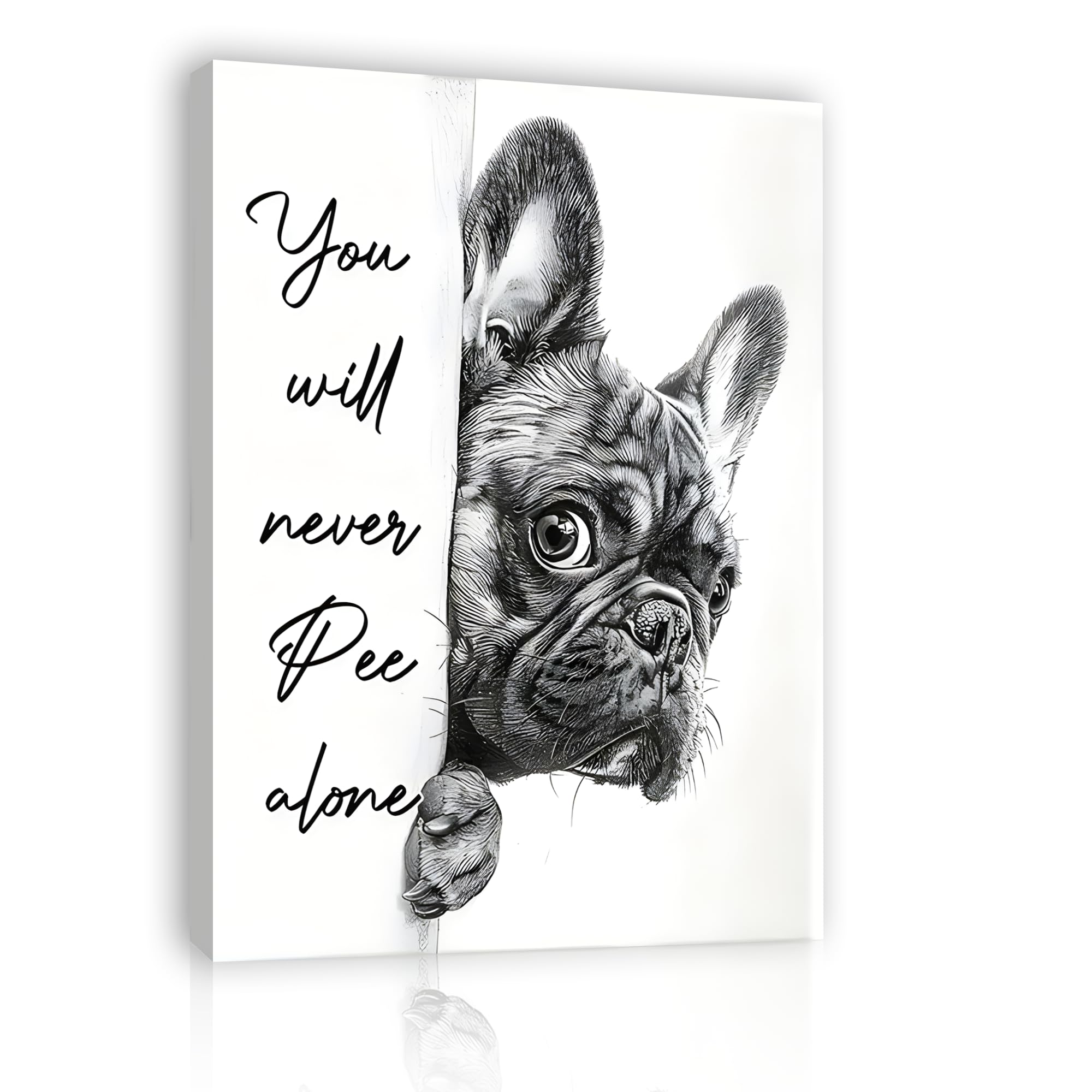Amazon.com: Canvas Framed Wall Art Poster, You Will Never Pee Alone ...