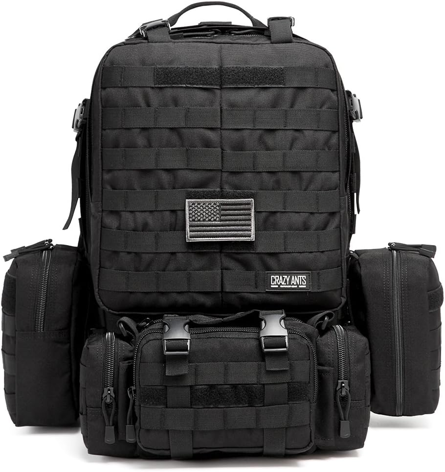 Amazon.com: CRAZY ANTS Tactical Military Backpack Rucksacks Camping ...