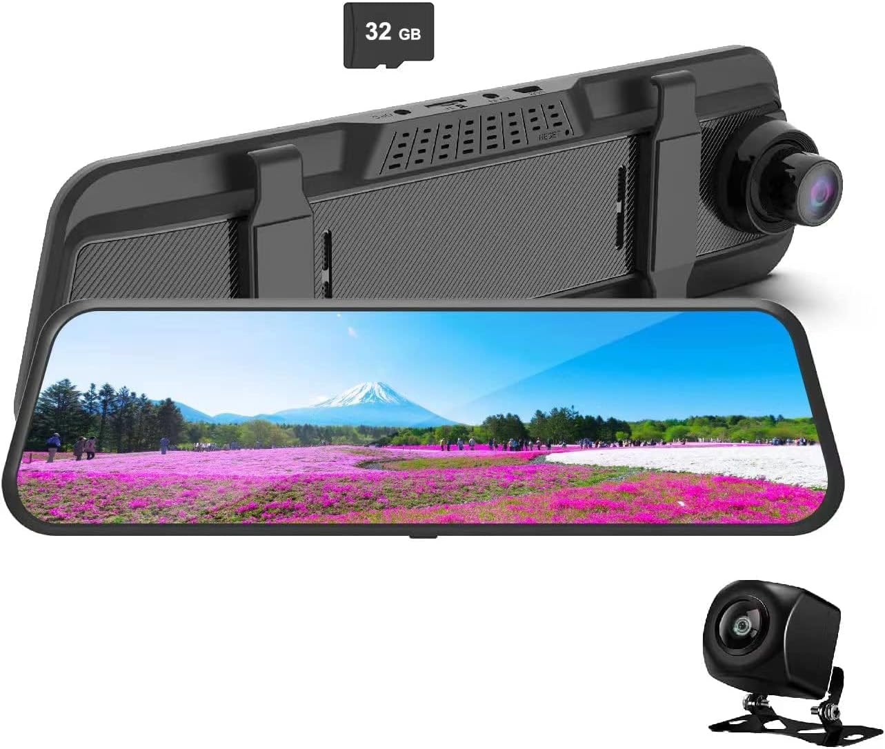 10" Mirror Dash Cam,Touch Screen Smart Rear View Mirror Camera, 1080P ...