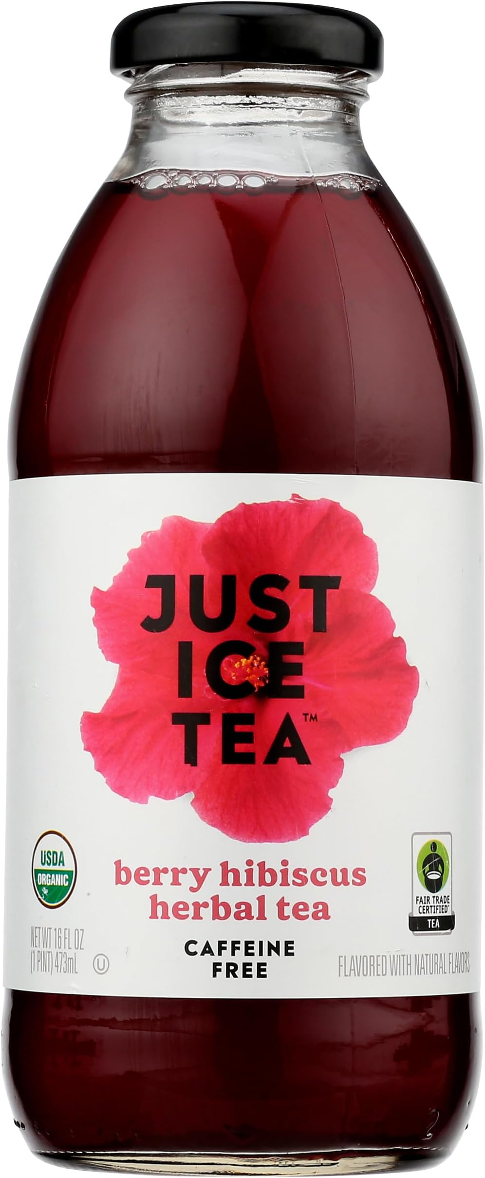 Amazon.com : Just Ice Tea Organic Iced Tea, 16 Fl Oz Glass Bottles ...