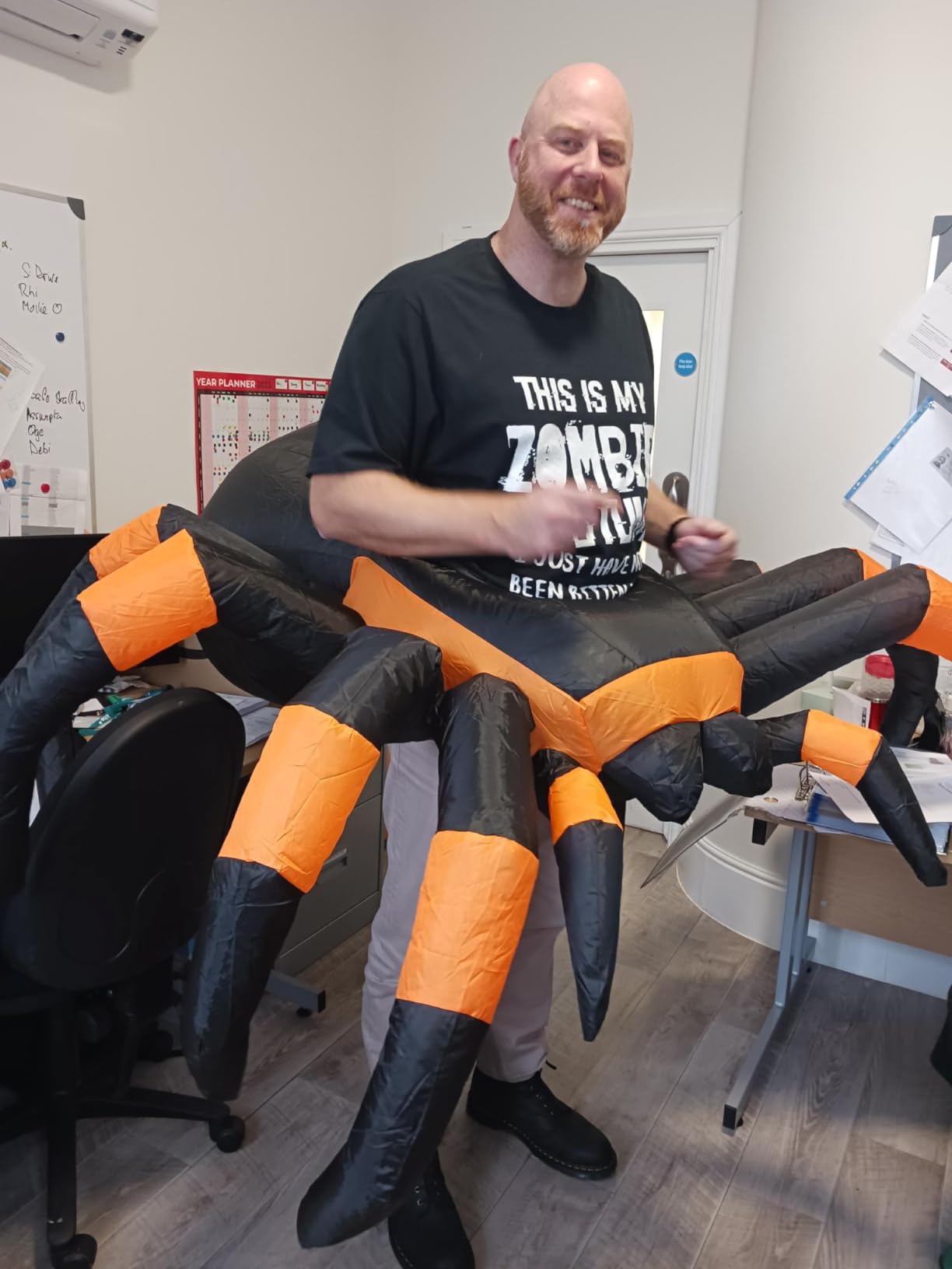 JASHKE Inflatable Spider Costume Inflatable Costume Adult Carnival ...