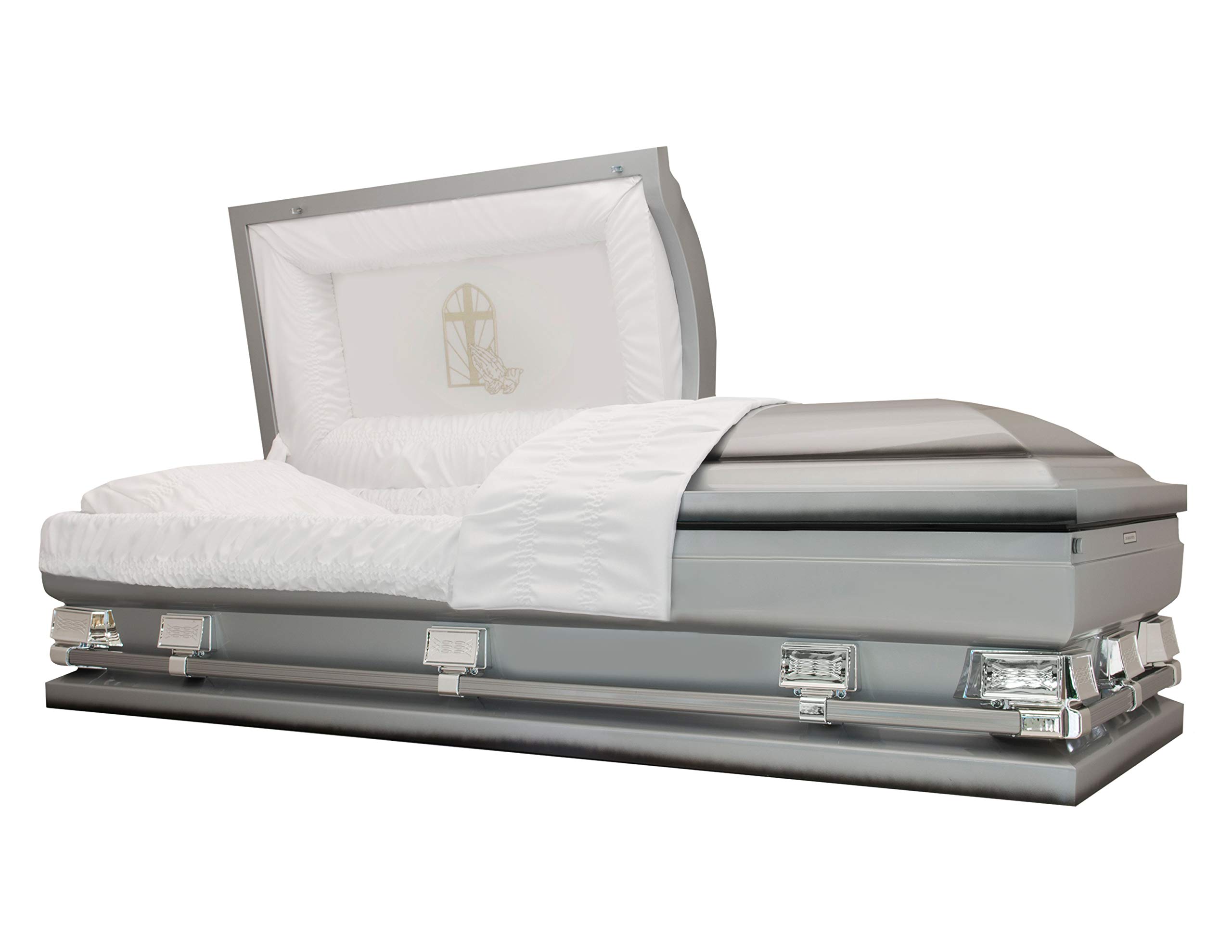 Titan Casketatlas Xl Panel Collection 28 Silver Praying Hands Window ...