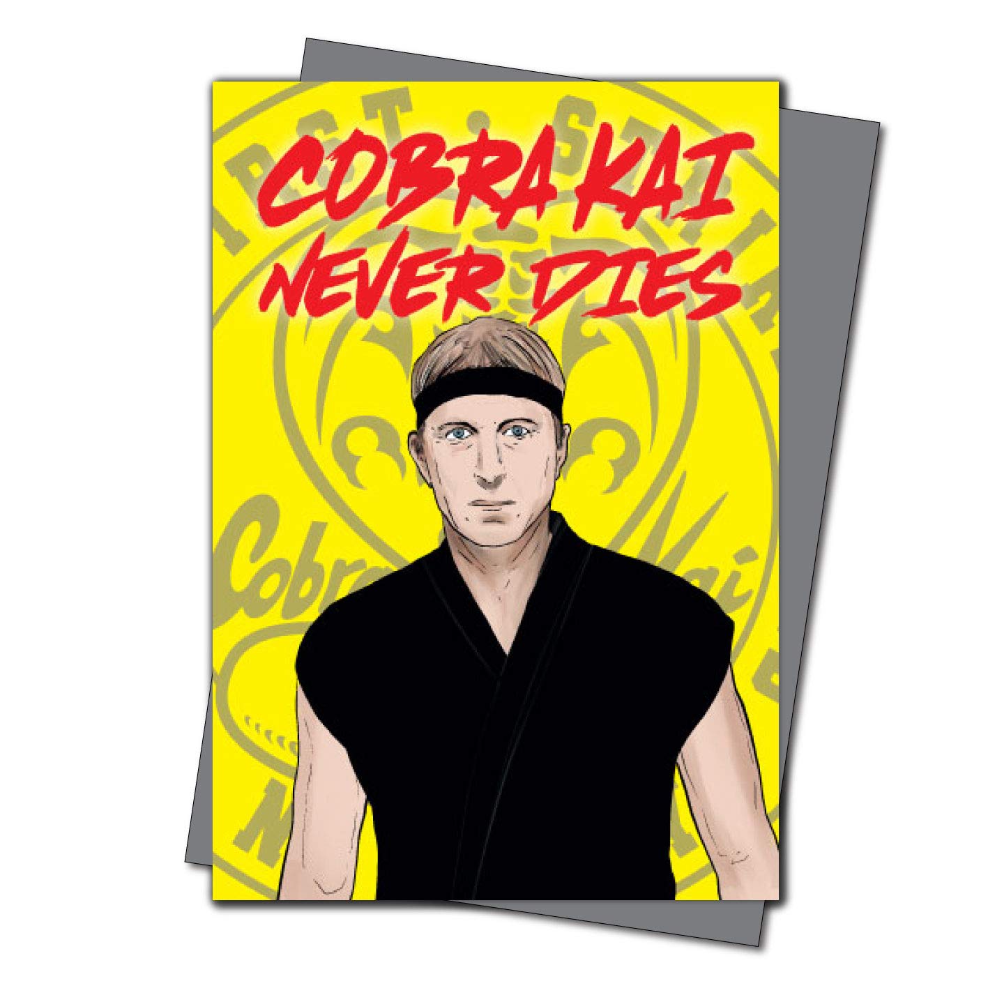 Buy Cobra Kai Birthday Card Cobra Kai Johnny Lawrence Cobra Kai Never