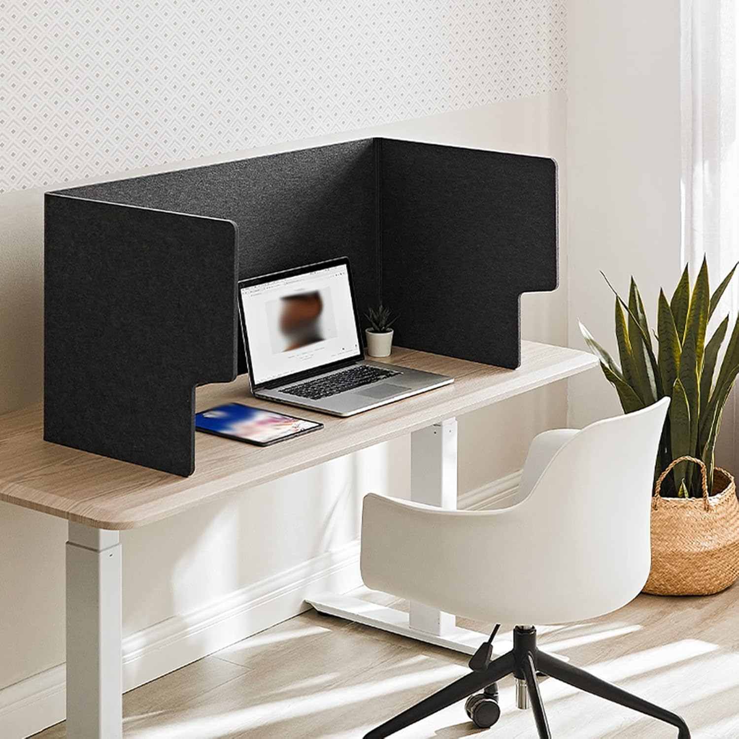 Amazon.com: LSMKKA Tall Desk Dividers for Office, 3 Side Partition ...