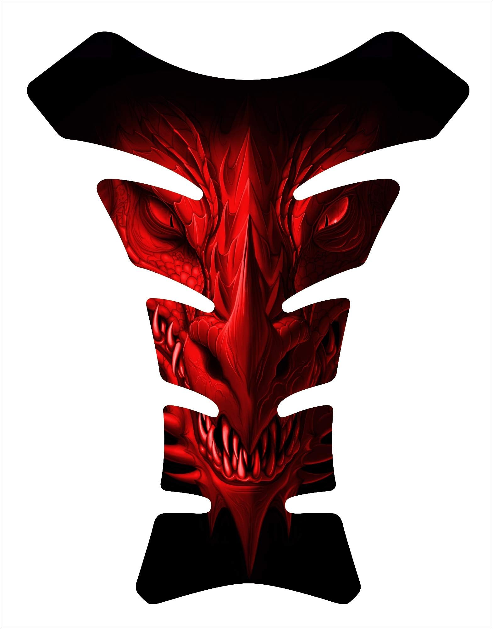 Amazon.com: 8.5" tall x 6.5" wide UV Resistant Motorcycle Dragon Head ...