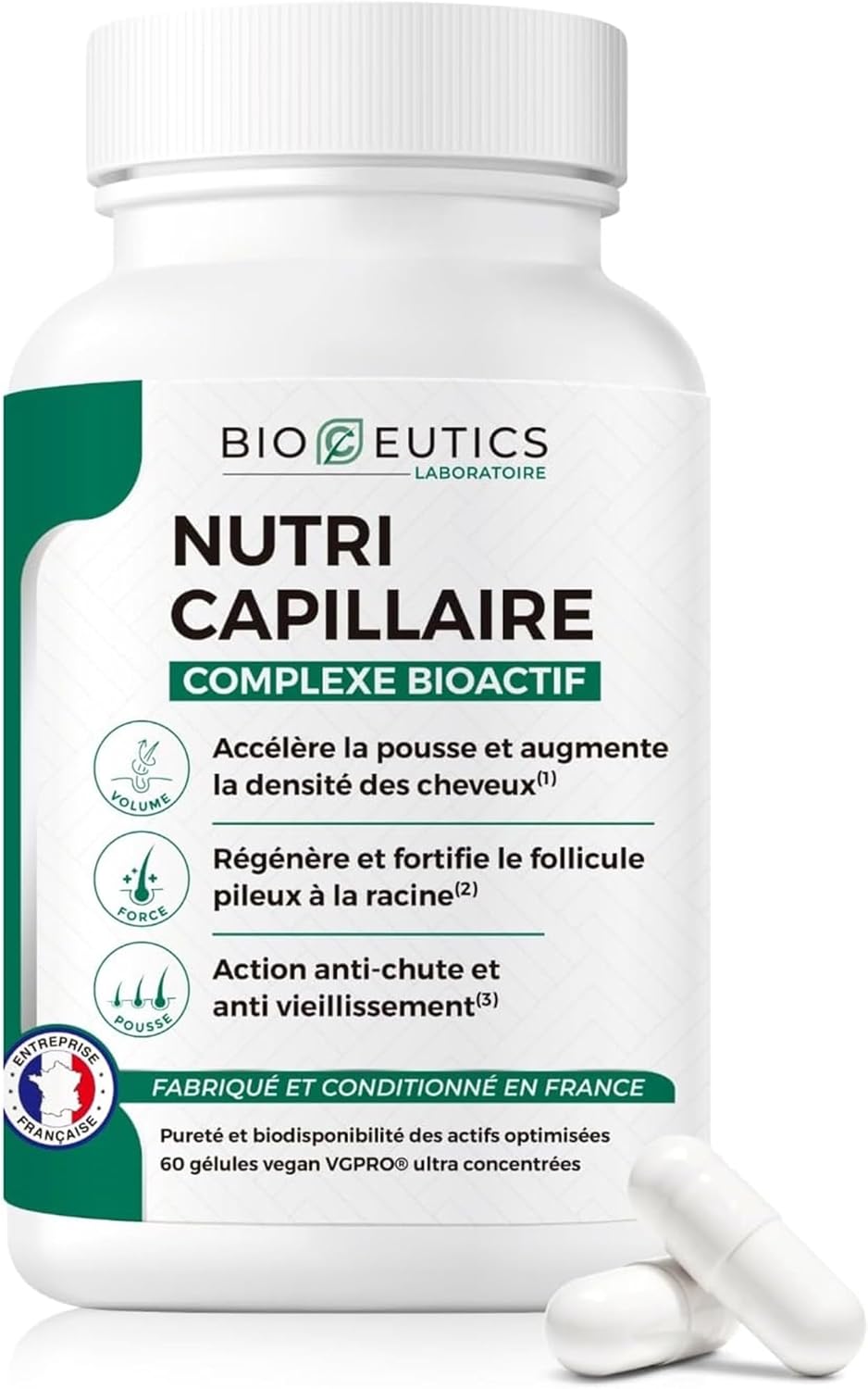 Bioceutics Nutri Capillaire Complément Alimentaire Cheveux - Pousse ...