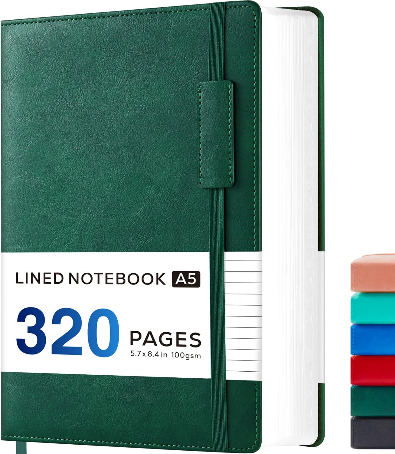 YIEO A5 Notebook, 3 Pack Notebook A5 200 Lined Pages 80GSM Journal ...