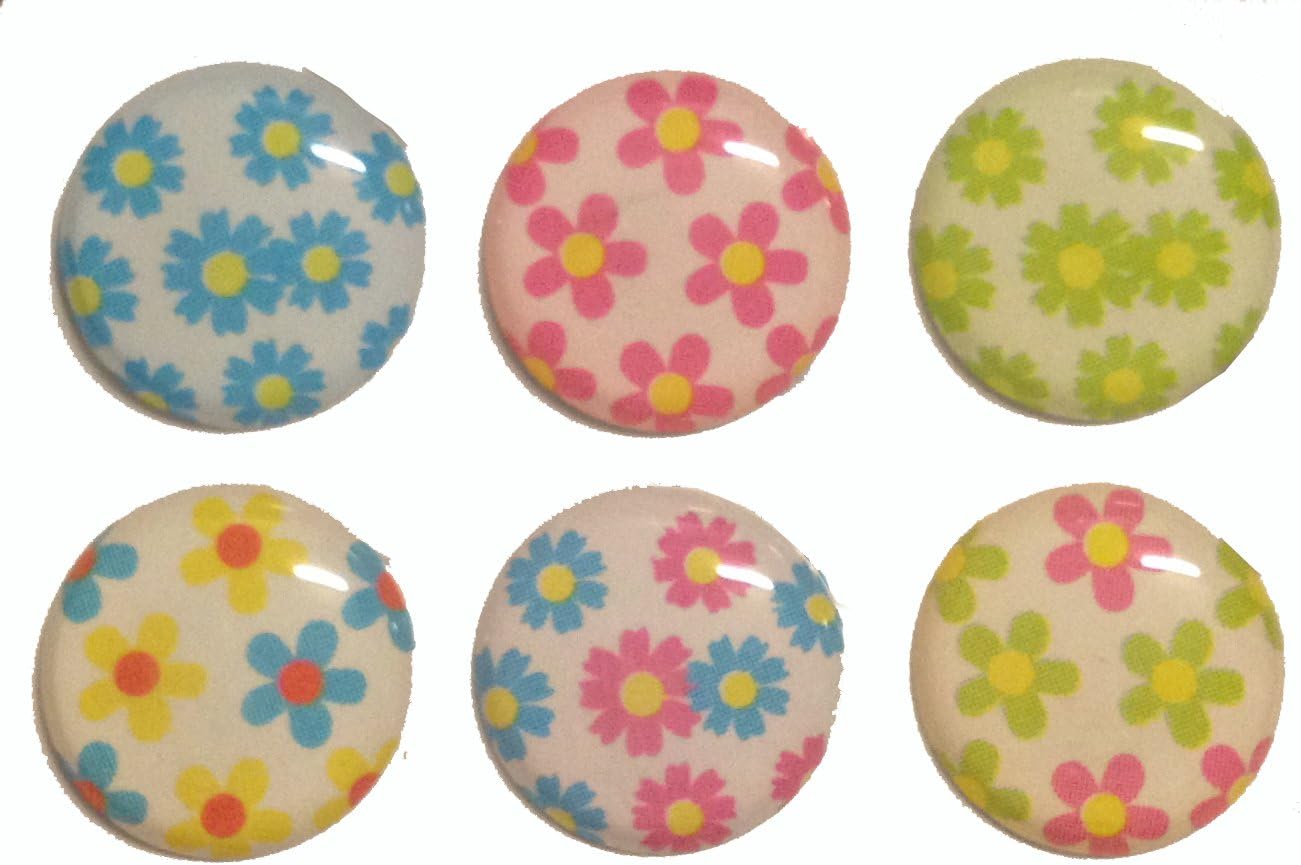 Amazon.com: Simple Colorful Flowers Home Button Stickers for iPhone 5 4 ...