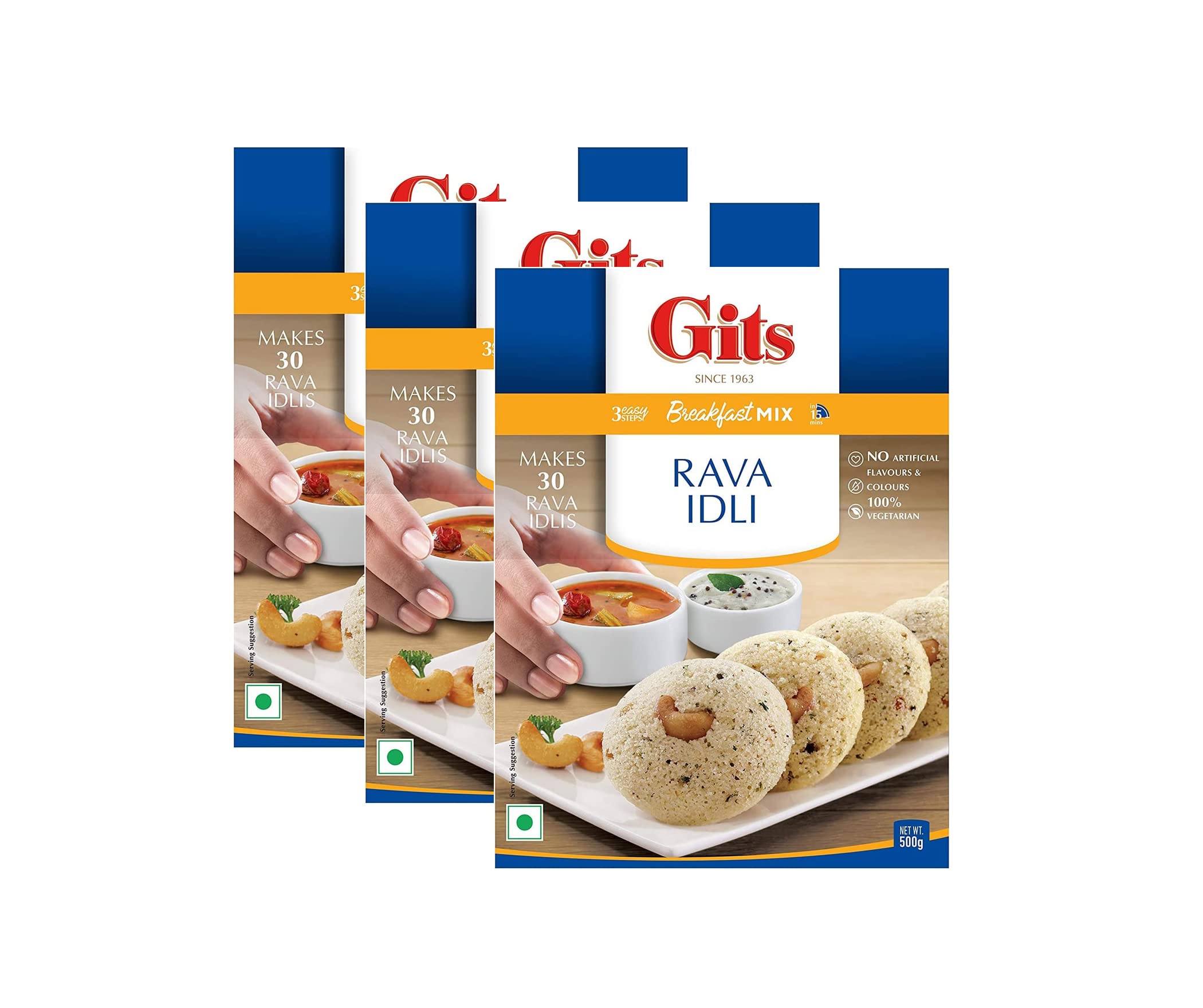 Gits Rava Idli Instant Breakfast Mix 500g A Traditional Indian ...