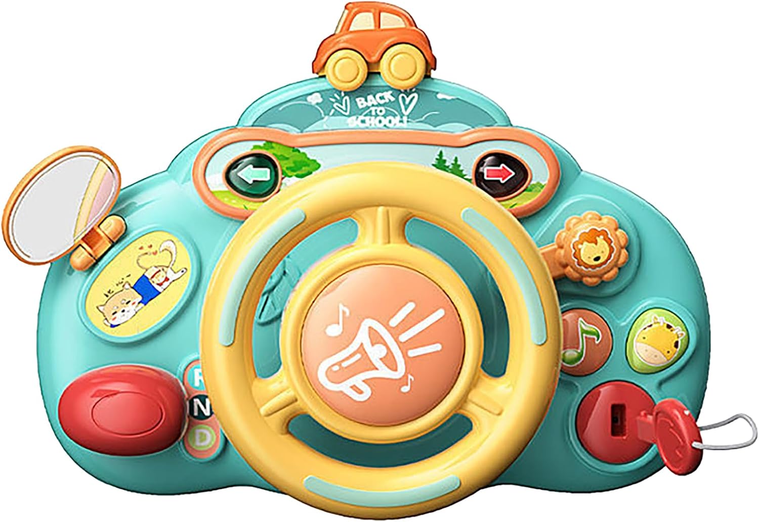 Amazon.com: Capormory Girls Boys Steering Wheel Toy, Car Driving ...
