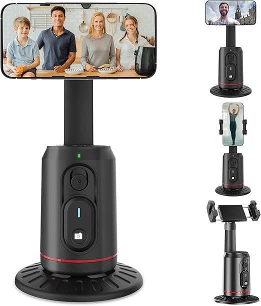Amazon.com: Auto Face Tracking Phone Holder for Phone, GoPro, Compact ...