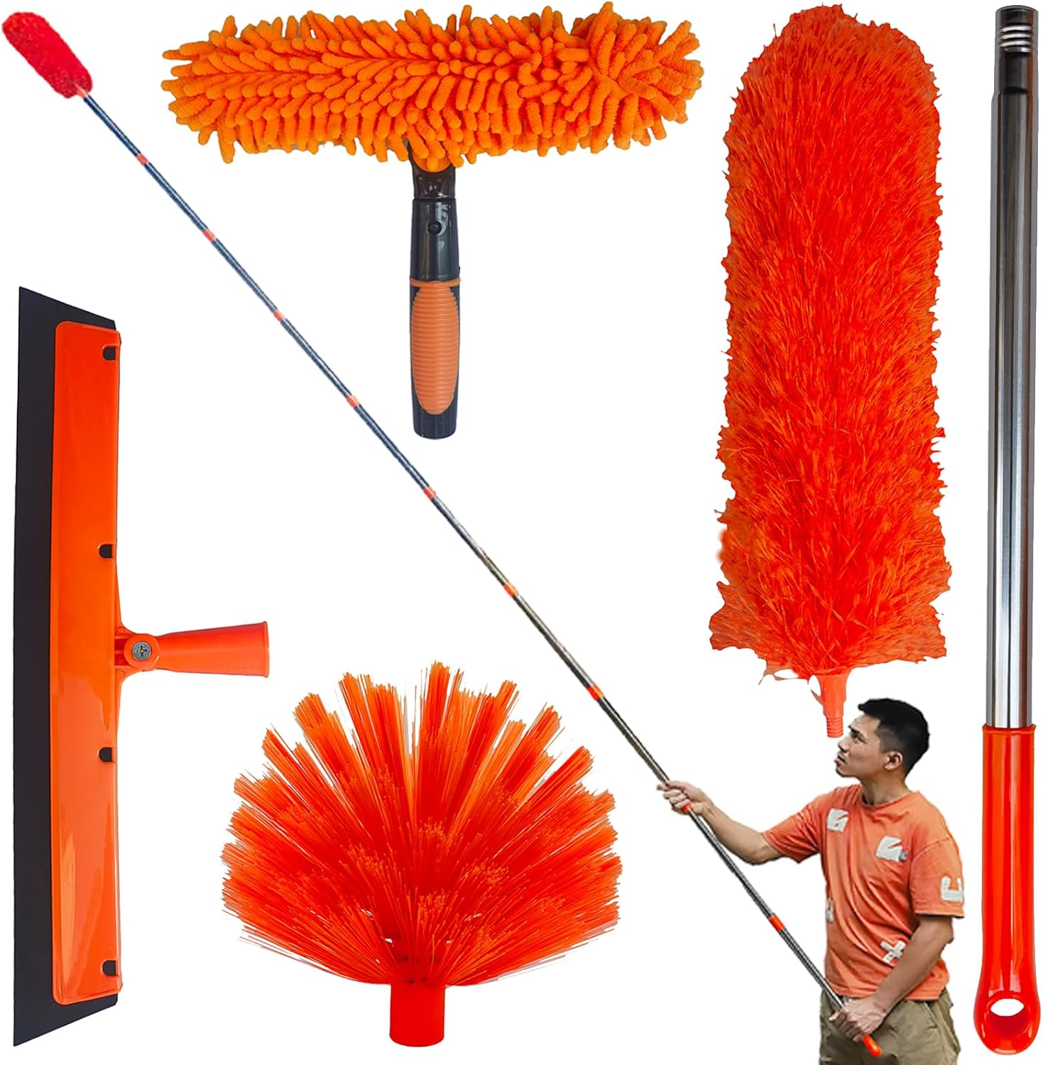Amazon.com: 20+ Foot High Reach Duster Kit with 2-14 ft Extension Pole ...