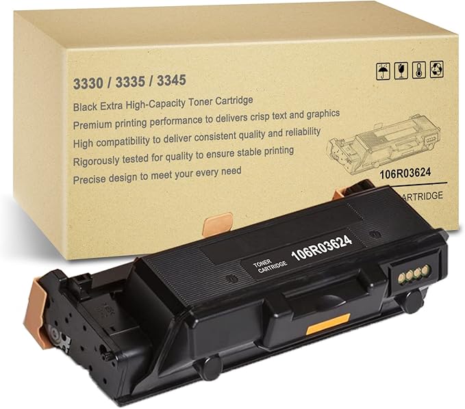 Amazon.com: Phaser 3330 Workcentre 3335 3345 Black Extra High Capacity ...