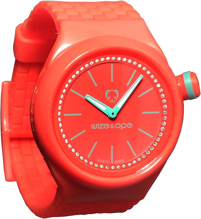Wize & Ope Unisex Wize Club Analogue Watch SH-CL-11S with Red Dial ...
