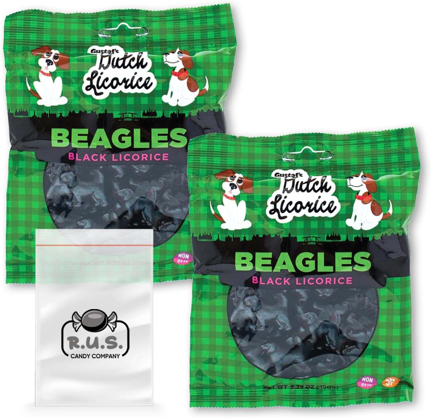 Amazon.com : Gustaf's Dutch Licorice Beagle Black Licorice, 2 Pack - 5. ...