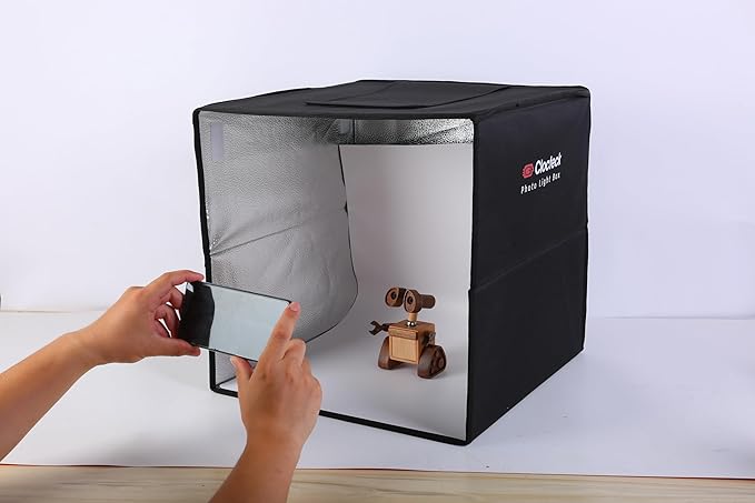 Amazon.com : ClocTeck Photo Studio Light Box, 9.5'' x 9.5'' Photo ...