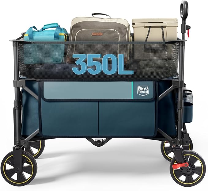 Amazon.com : Timber Ridge 350L Extra Large Collapsible Folding Wagon ...