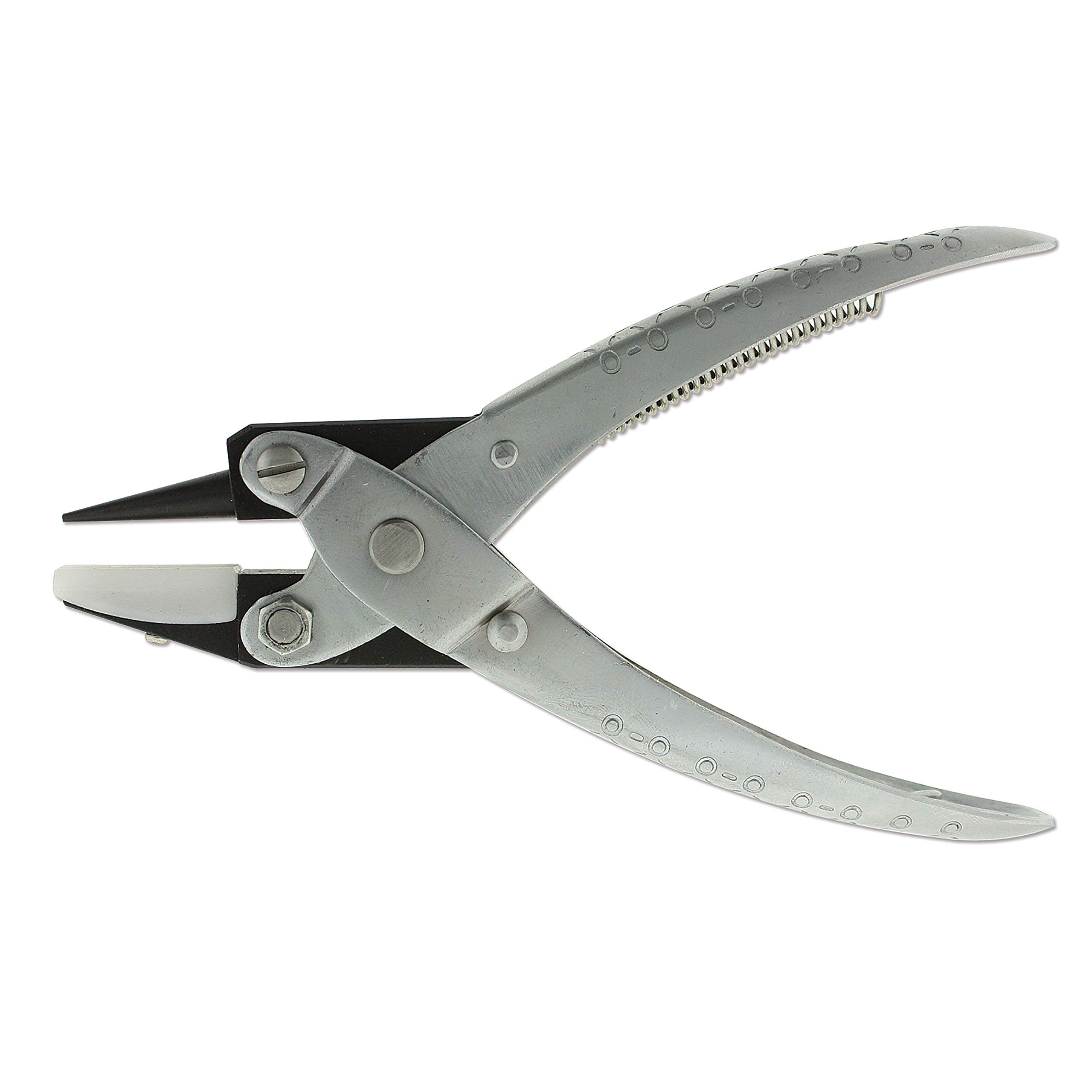 Amazon.com: The Beadsmith Round Nose/Nylon Flat Nose Parallel Pliers, 5 ...