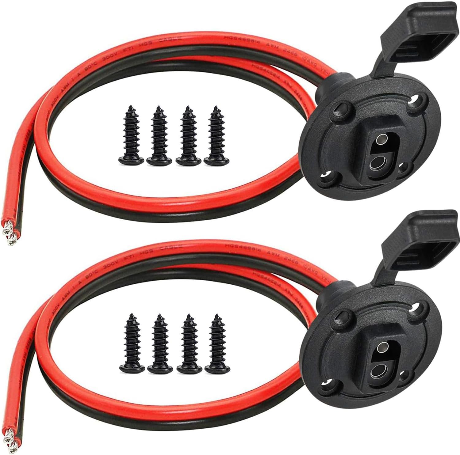 Amazon.com: YETOR Solar Power Connector,12AWG Weatherproof Power Socket ...