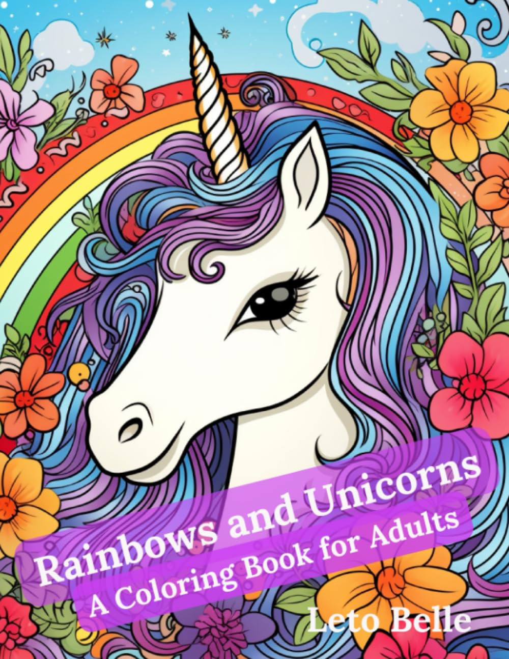 Amazon.com: Rainbows and Unicorns: A Coloring Book for Adults (Colorful ...