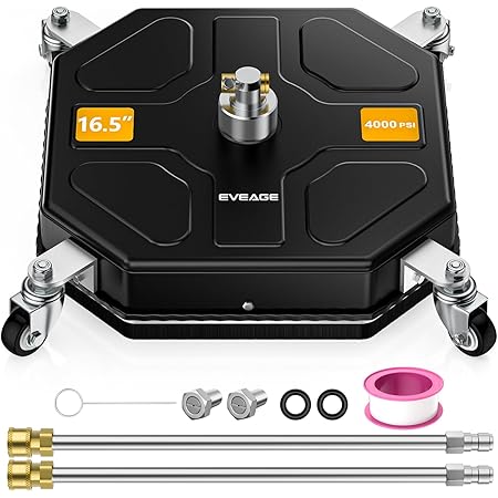 Amazon.com : EVEAGE 16.5" Pressure Washer Surface Cleaner Attachment ...