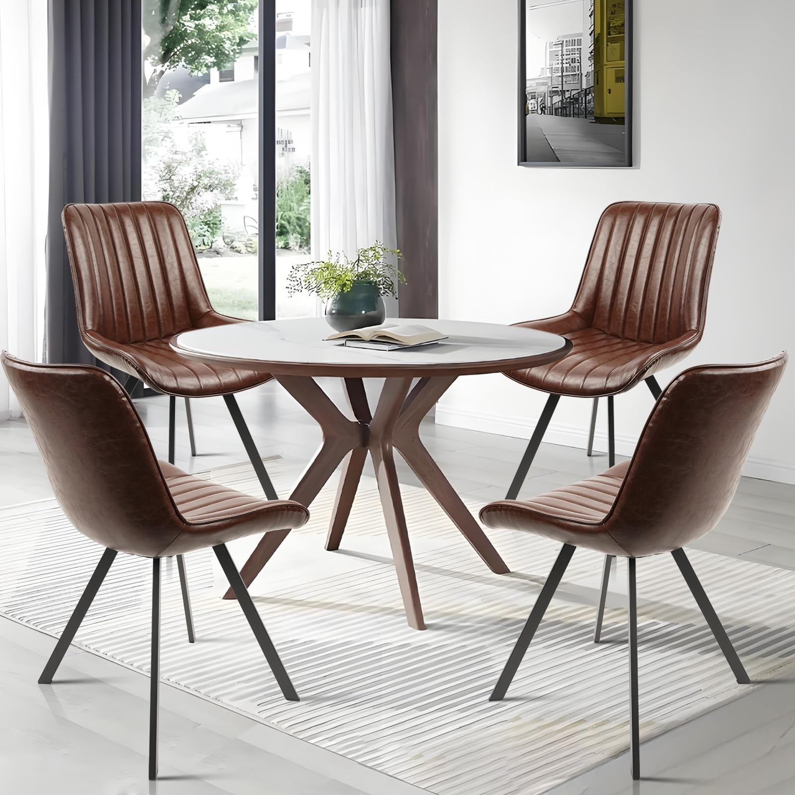 Amazon.com - CLATINA Kitchen Chairs, Modern Dining Room Chairs with ...