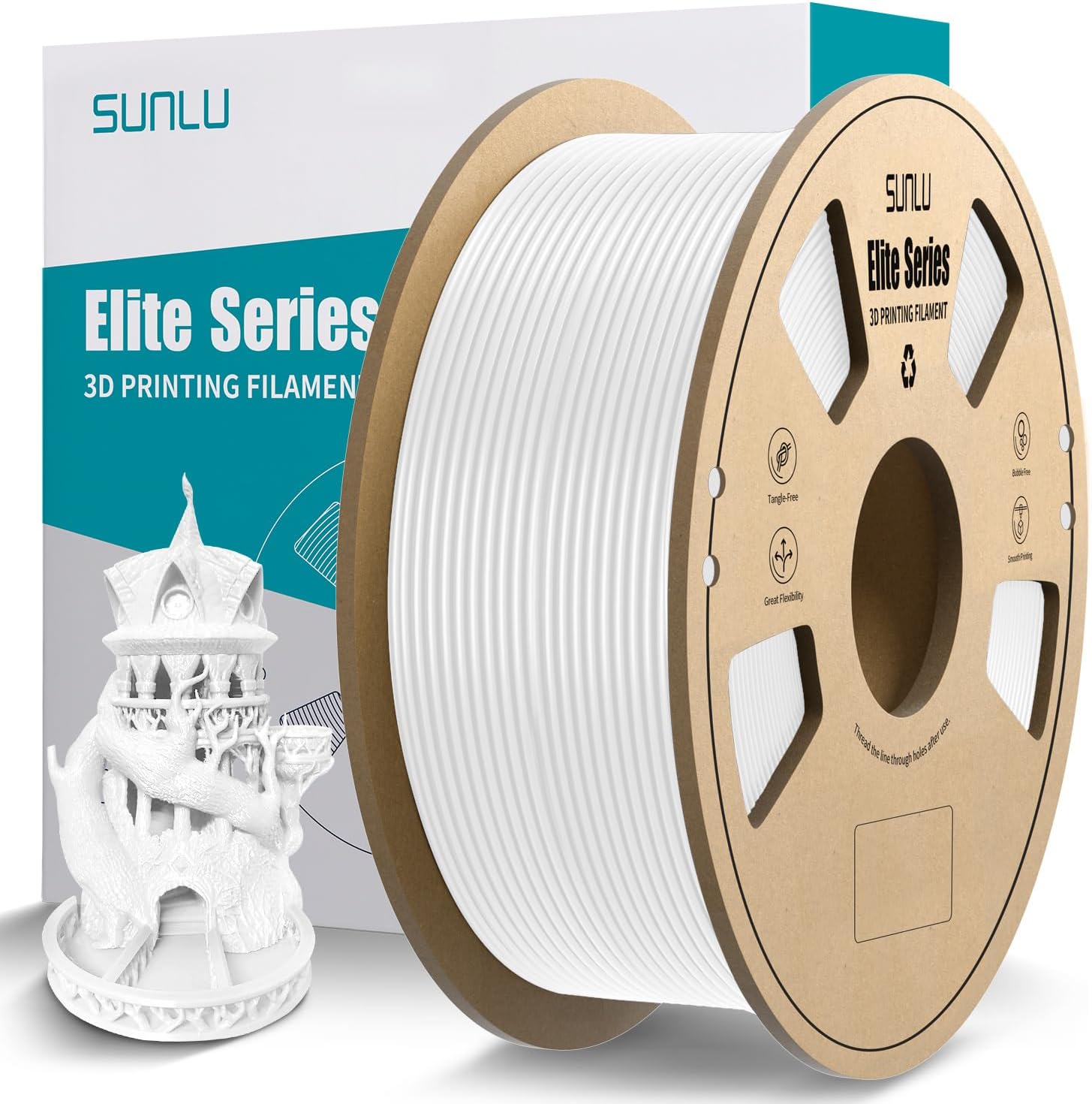 Amazon.com: SUNLU Elite 3D Printer Filament - 1.75mm PLA, Fits Most FDM ...