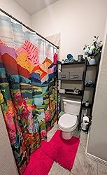 Amazon.com: She Love Black and Grey Abstract Shower Curtain Modern Geometric Art Minimalist ...