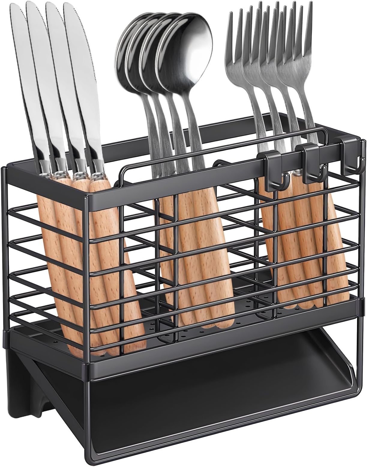 Amazon.com: OMISTAR Silverware Utensil Drying Rack - Utensil Drainer ...
