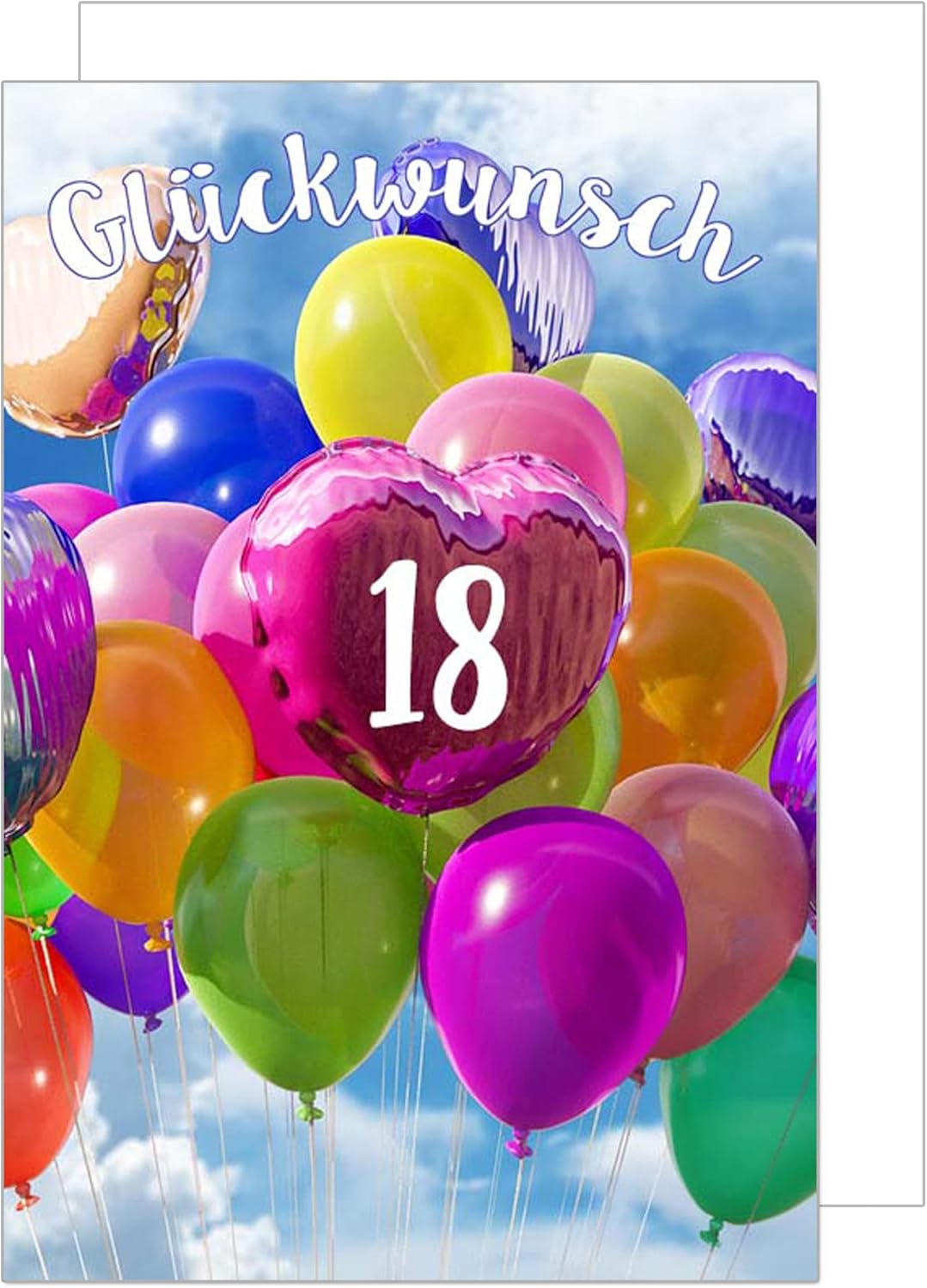 Edition Seidel Premium Glückwunschkarte zum 18. Geburtstag mit Umschlag ...
