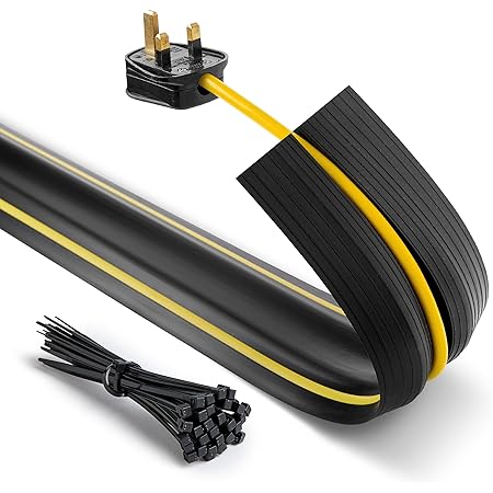 GTSE Floor Cable Cover/Cable Protector, Protect Cables and Prevent Trip ...