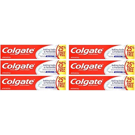 Amazon.com : Colgate Peroxide and Baking Soda Toothpaste with Fluoride ...