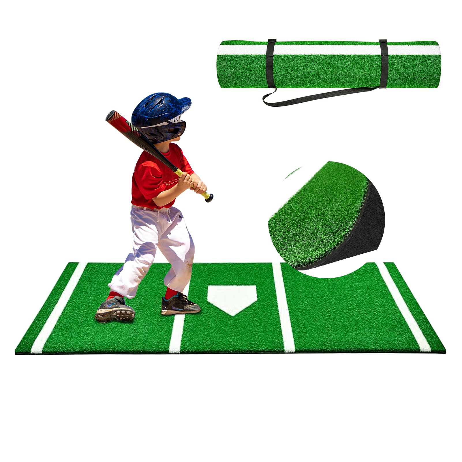 Snapklik.com : Honeypet Baseball Hitting Mat For Batting Cage Batters ...