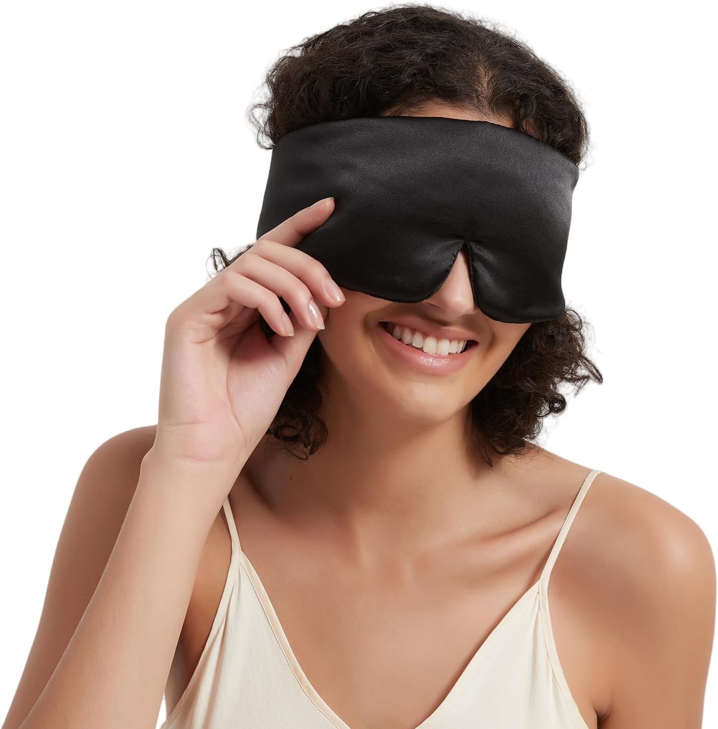 Amazon.com: Weighted Eye Mask Silk ALASKA BEAR for Sleeping, Wraparound ...