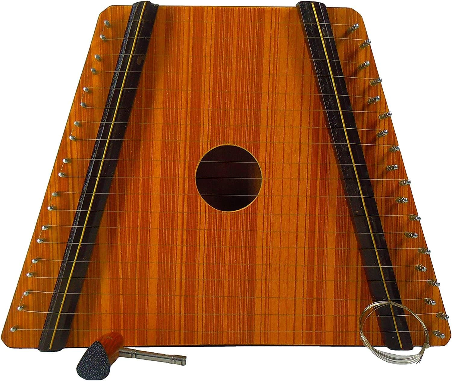 Amazon.com: 19 Strings rose wood Lap harp with free bag and free tuning ...